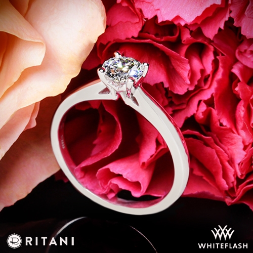Ritani 1RZ7241 Solitaire Engagement Ring - Whiteflash | 3991