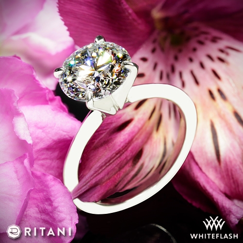 Ritani 1RZ7286 Solitaire Engagement Ring - Whiteflash | 4026