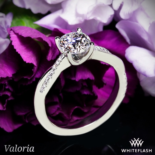 Valoria Flora Twist Diamond Engagement Ring | 6146