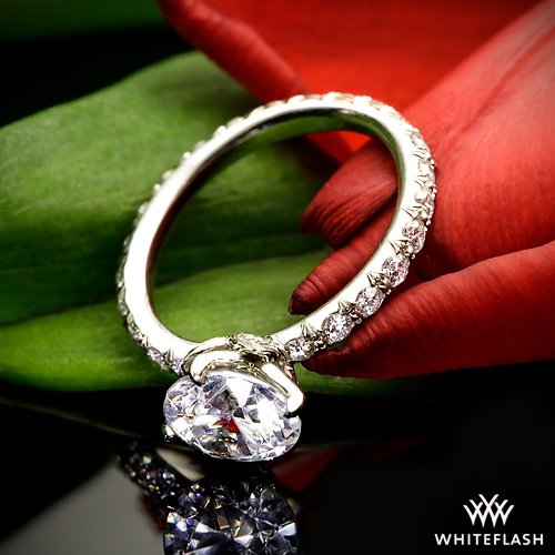 Lotus Full Eternity Diamond Engagement Ring | 6431