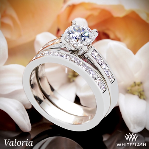 Valoria Princess Channel-Set Diamond Wedding Set | 6440