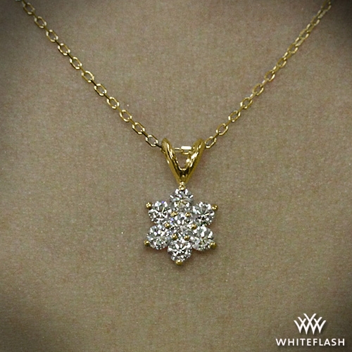 'Flower Cluster' Diamond Pendant | 698