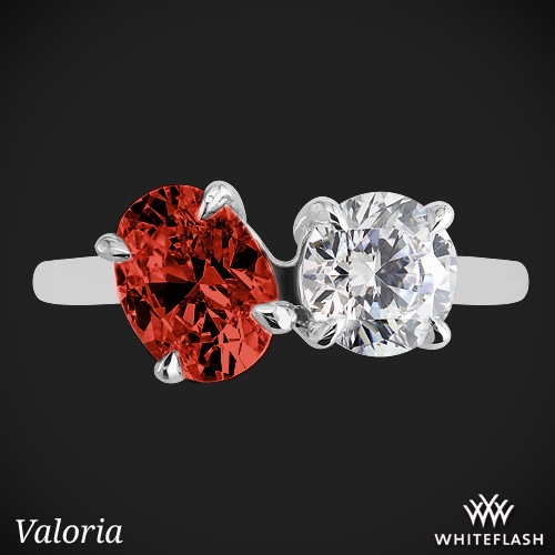 Valoria Oval Two Stone Right Hand Ring | 6980