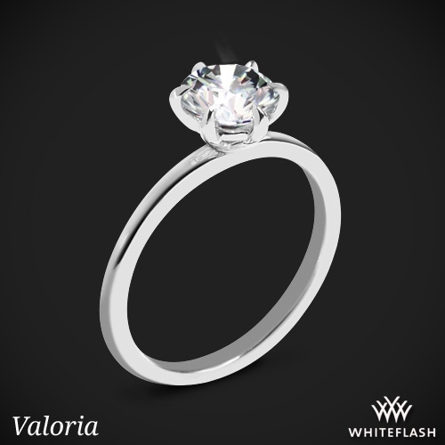 Valoria Six Prong Solitaire Engagement Ring | 6965