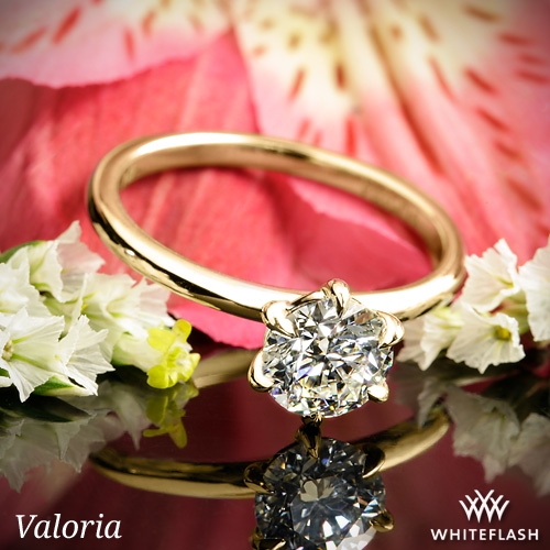 Valoria Six Prong Solitaire Engagement Ring | 6960