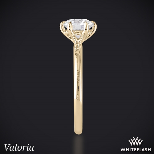 Valoria Six Prong Solitaire Engagement Ring | 6960