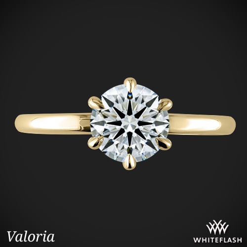 Valoria Six Prong Solitaire Engagement Ring | 6960