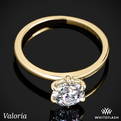 Valoria Six Prong Solitaire Engagement Ring | 6960
