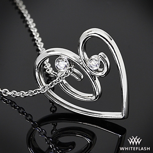 'One Heart For Two' Diamond Pendant | 616