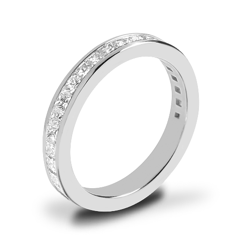 Valoria Princess Channel-Set Wedding Ring | 7044