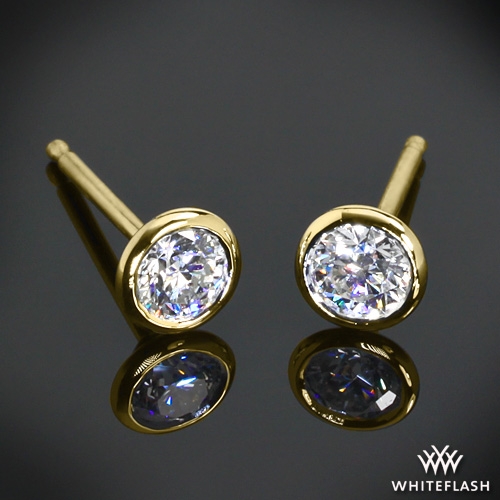 Handmade Full Bezel Diamond Earrings--Ready Set T... | 1538