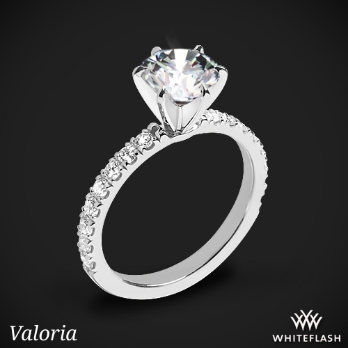 Valoria French Set Diamond Engagement Ring | 7135