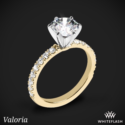 Valoria French Set Diamond Engagement Ring | 7137