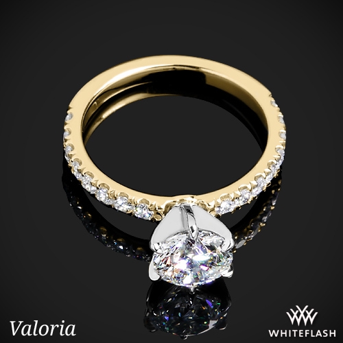 Valoria French Set Diamond Engagement Ring | 7137