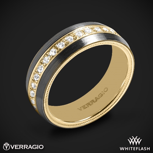 Verragio VWFXD-7503 Black Titanium Men's Wedding ... | 7602