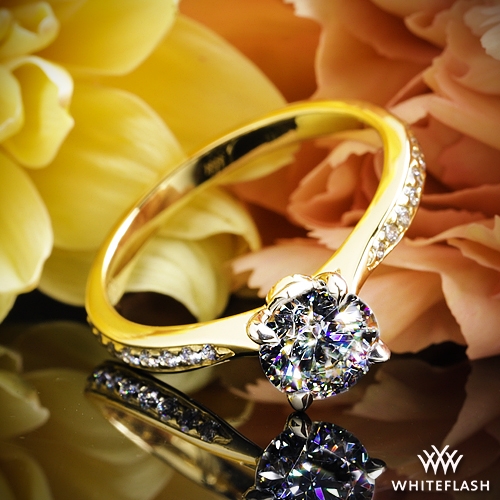 Legato Sleek Line Pave Diamond Engagement Ring | 1120