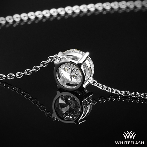 Four-Prong Slide Diamond Pendant | 7772