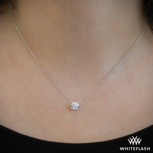 Four-Prong Slide Diamond Pendant | 7772