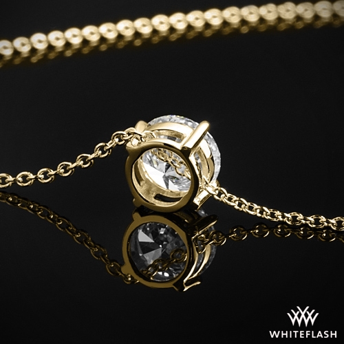 Four-Prong Slide Diamond Pendant | 7773