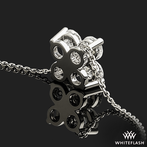 Four Stone Clover Diamond Pendant | 8049