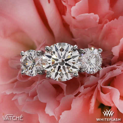 Vatche X-Prong 3 Stone Engagement Ring | 2816