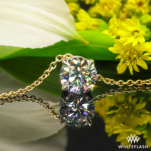 Four-Prong Slide Diamond Pendant | 7775